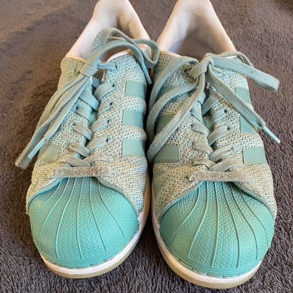 adidas Originals | Shoes | Adidas Limited Edition Teal Shell Toe ...